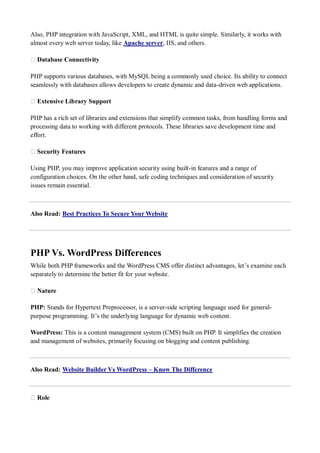 Difference Between WordPress and PHP Websites.pdf