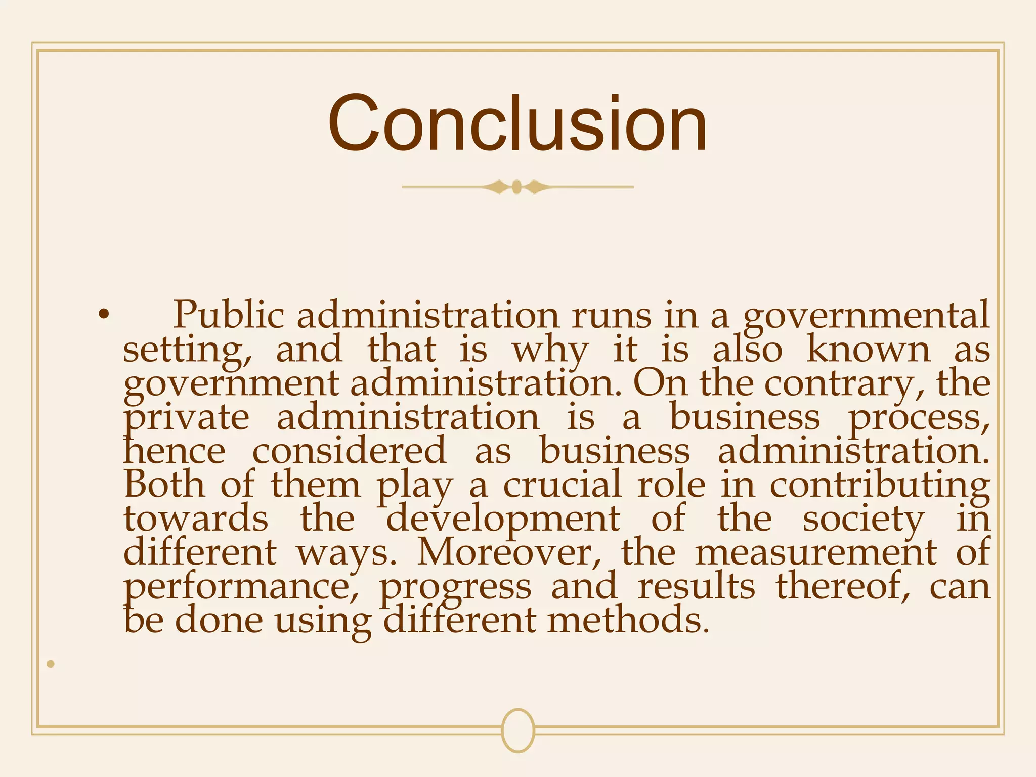 Difference btween public and private administration | PPTX