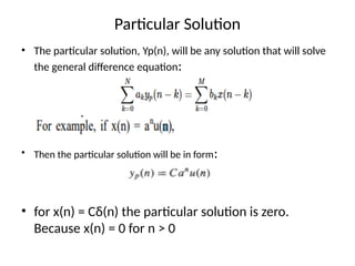 Difference equation for btech ece engeneering | PPT