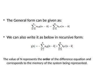 Difference equation for btech ece engeneering | PPTX