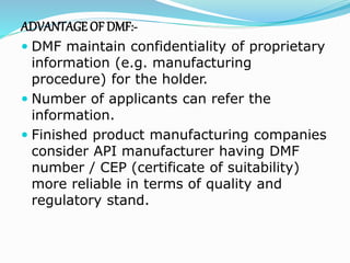 Difference european drug master file & us drug master file | PPTX