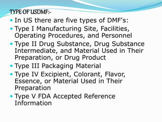 Difference european drug master file & us drug master file | PPTX