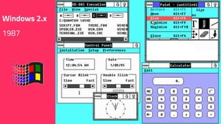 Difference in Windows Versions | 30 Years of Revolution | PPTX