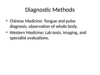 Difference of Chinese and Western Medicine | PPTX