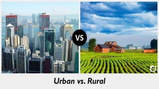 Difference of climatic conditions between urban and rural | PPTX