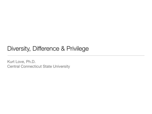 Difference & Social Privilege | PDF | Debated Sensitive Social Issues ...