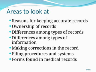 Medical records, management and organization | PPT