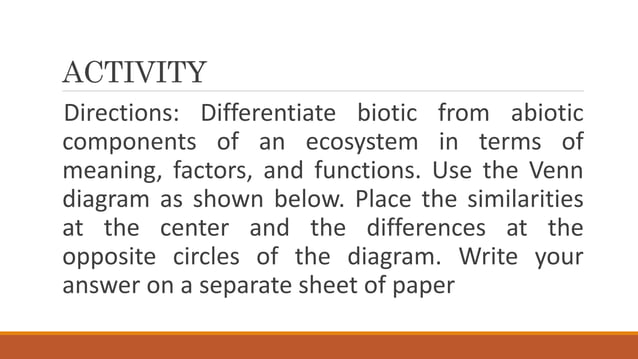 Differences abiotic and biotic.pptx | Geography | Science