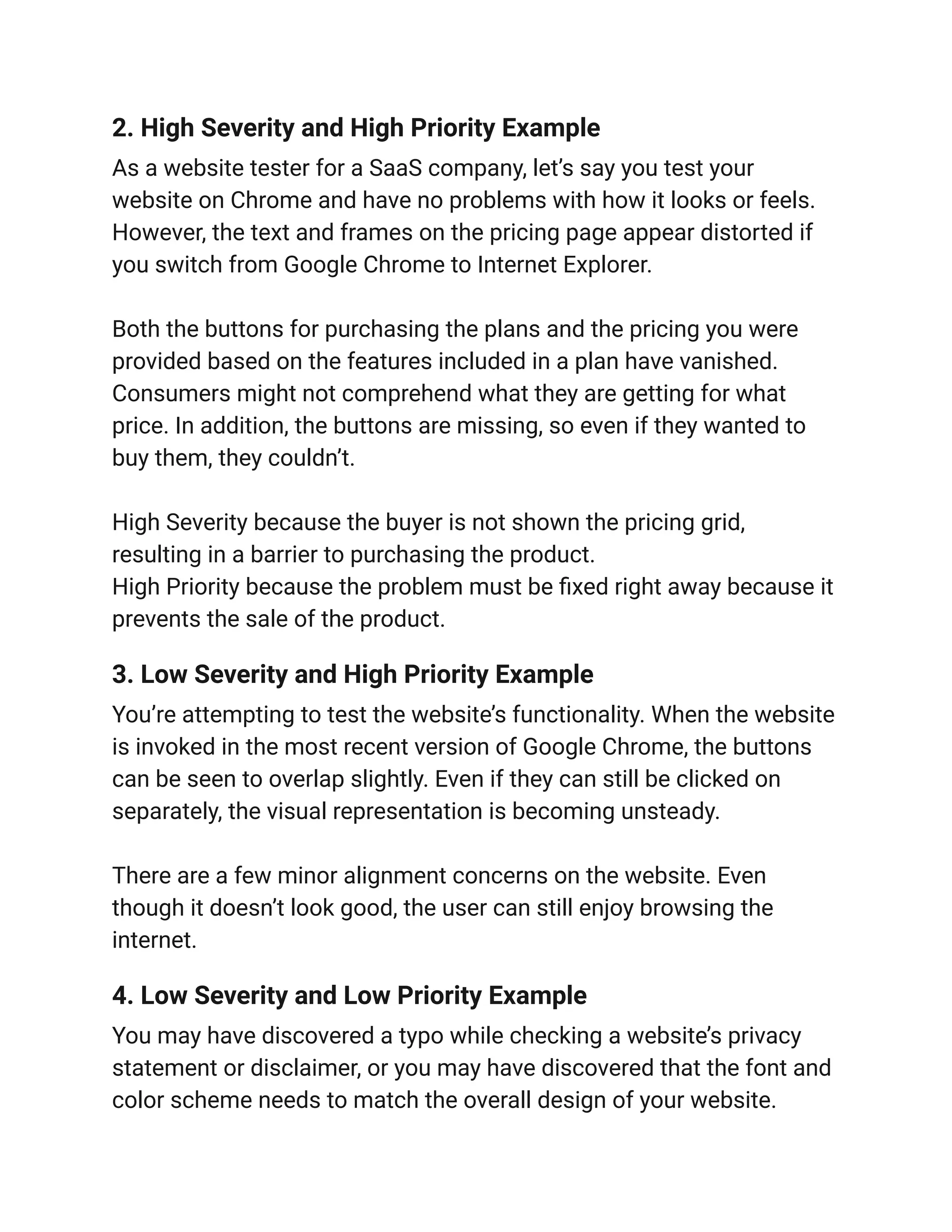 Differences Between Bug Severity and Priority in Testing [with Examples ... Differences Between Bug Severity and Priority in Testing [with Examples ...