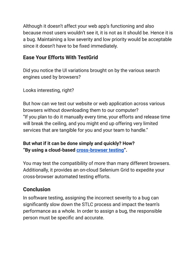 Differences Between Bug Severity And Priority In Testing [with Examples