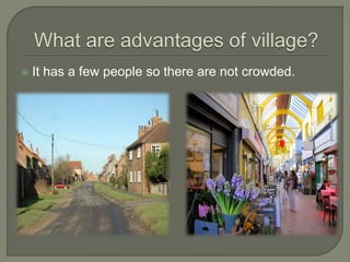 Differences between city and village | PPTX