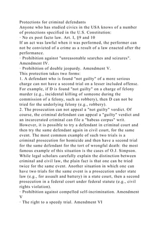 Differences betweenCivil and Criminal Law in the USA Copyright.docx
