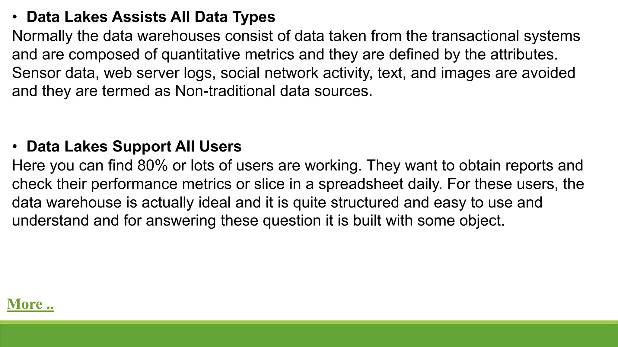 Differences between data lakes and datawarehouse | PPT Differences between data lakes and datawarehouse | PPT