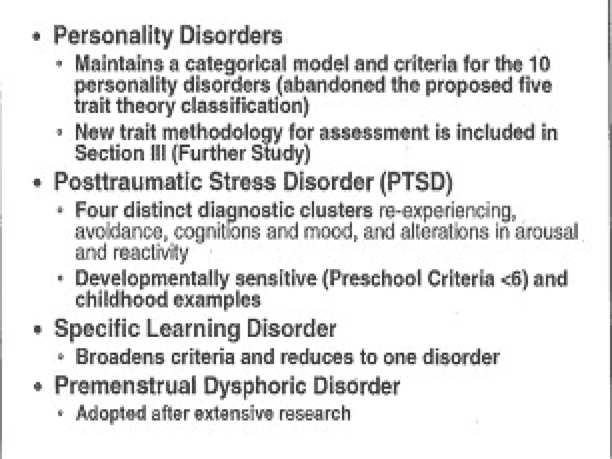 Differences between dsm IV and DSM5 , in child psychiatry | PPT