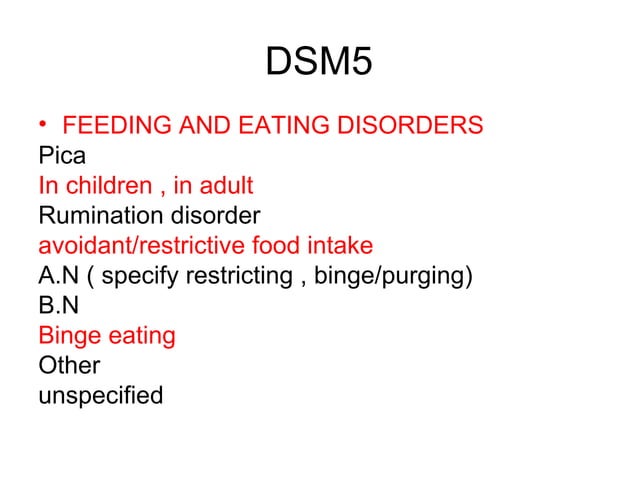 Differences between dsm IV and DSM5 , in child psychiatry | PPT