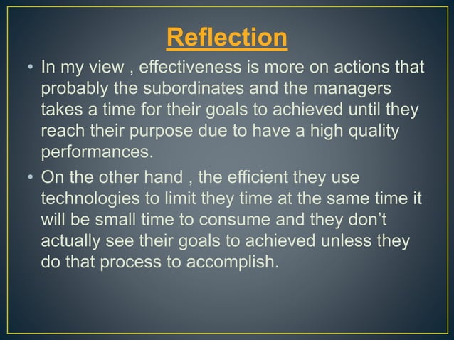 Differences between efficiency and effectiveness | PPTX