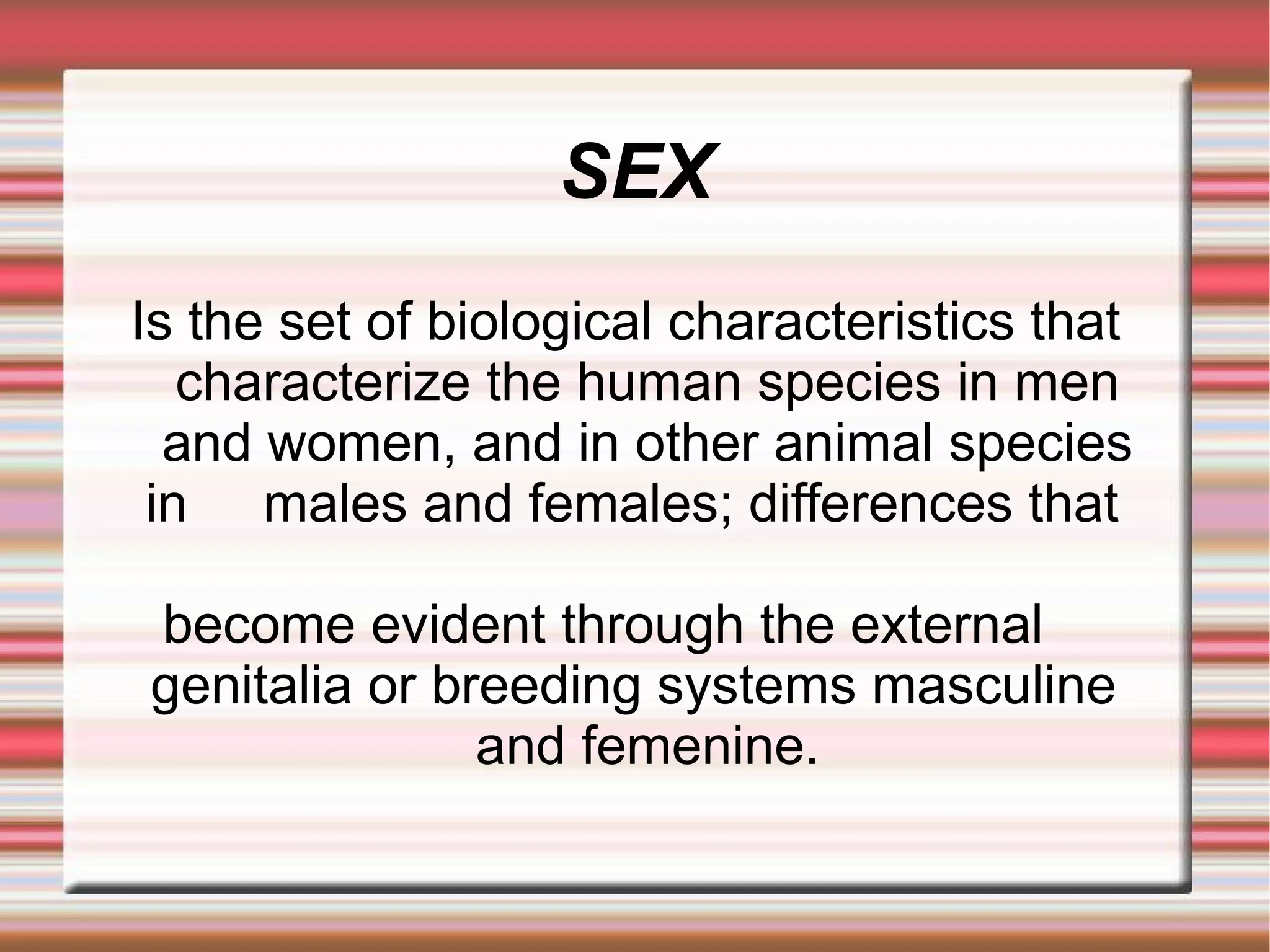 Differences between gender, sex and sexual identity VII | PDF