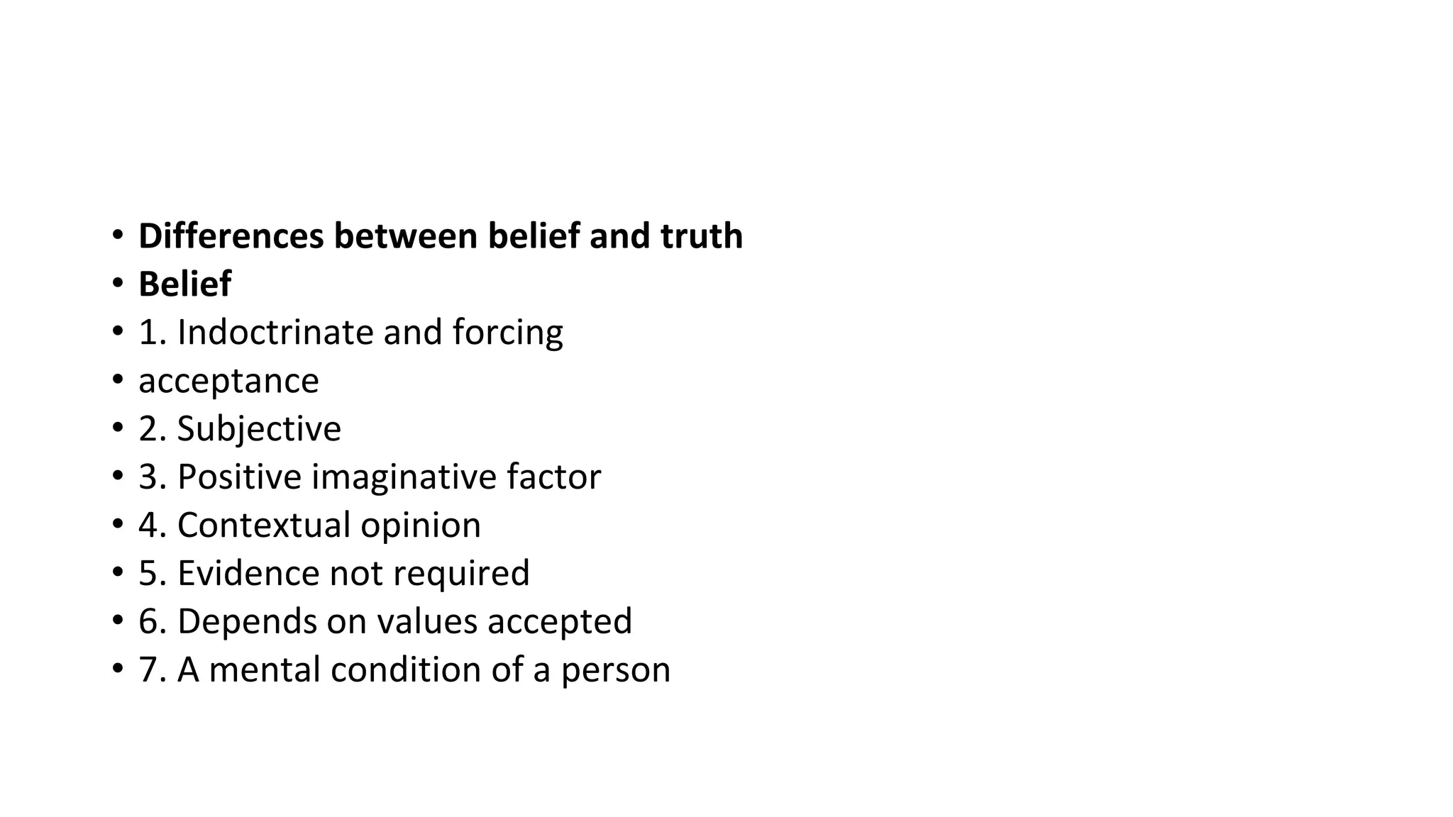 Differences Between Information, Knowledge, Belief and Truth | PPTX