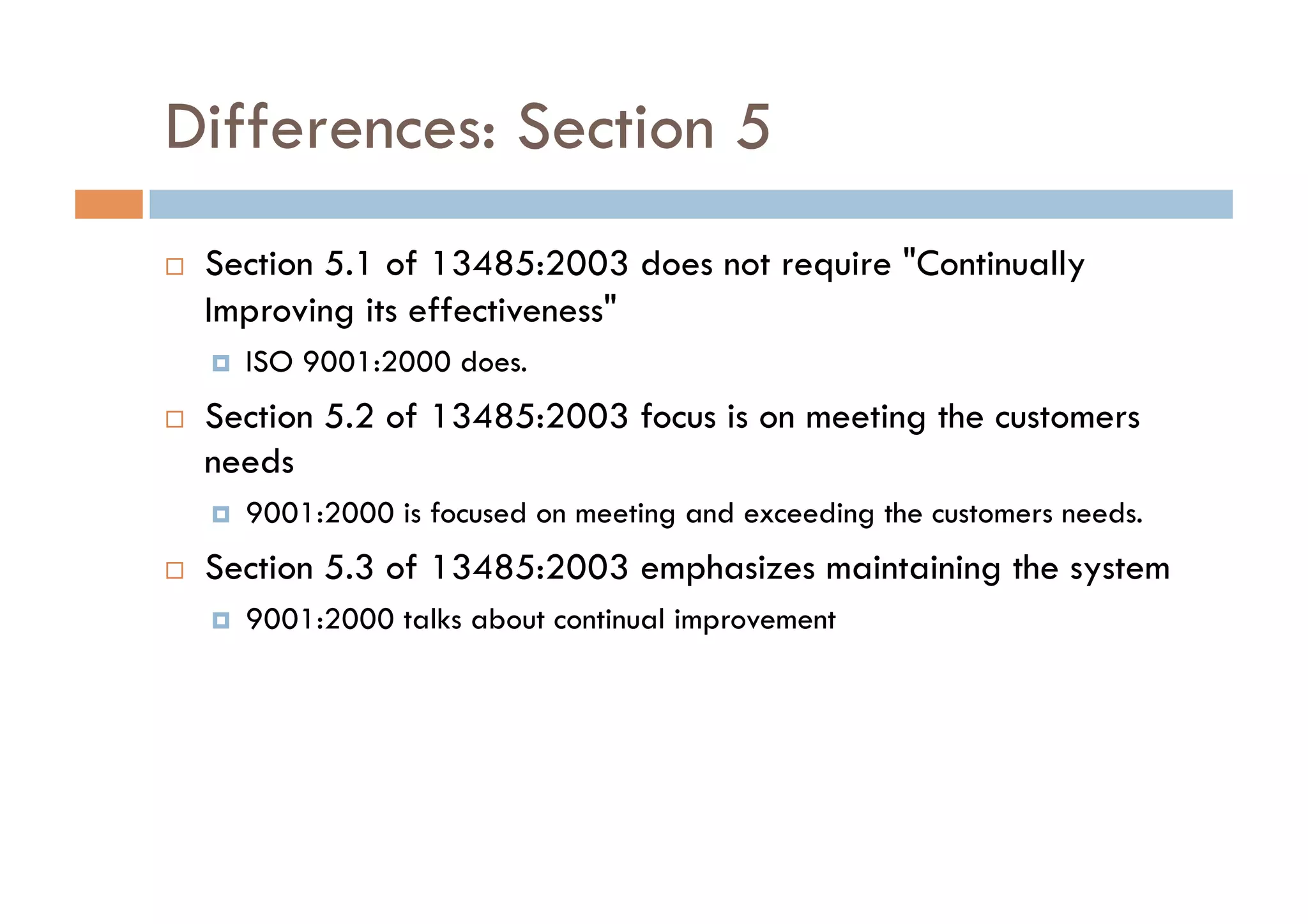 Differences Between ISO 13485 and ISO 9001 | PDF