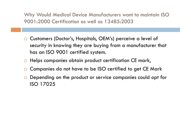 Differences Between ISO 13485 and ISO 9001 | PDF | Business | Business ...