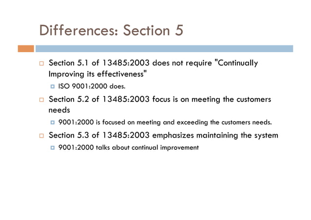 Differences Between ISO 13485 and ISO 9001 | PDF | Business | Business ...