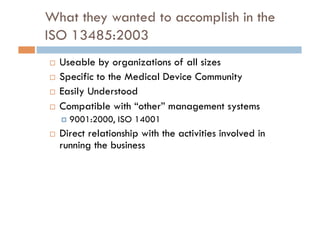 Differences Between ISO 13485 and ISO 9001 | PDF