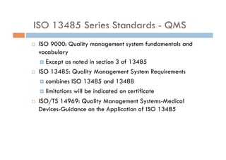 Differences Between ISO 13485 and ISO 9001 | PDF