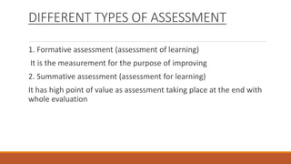 Differences between measurement, evaluation and assessment | PPTX