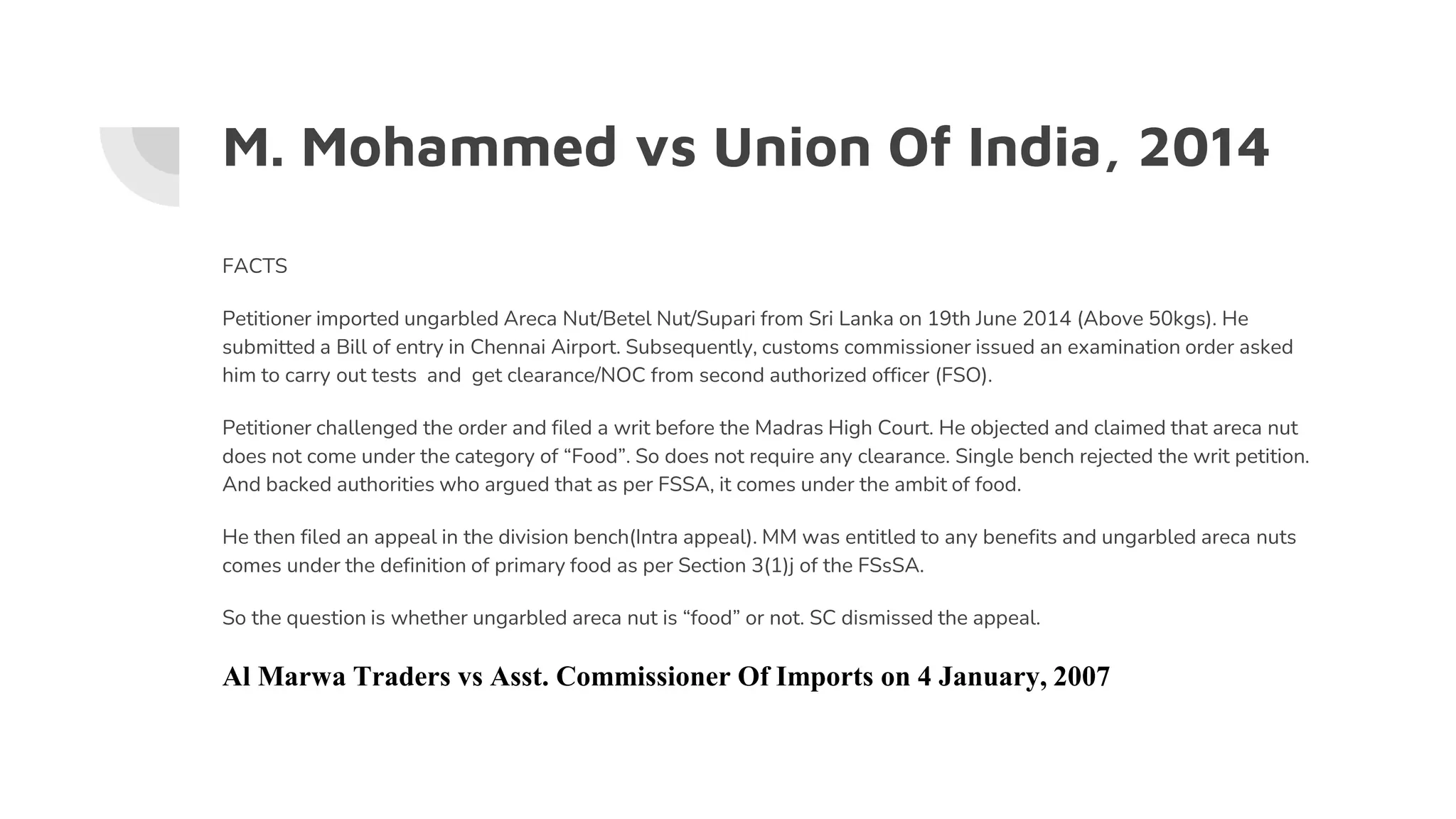 Differences between PFA, 1954 and FSSA, 2006 | PPTX