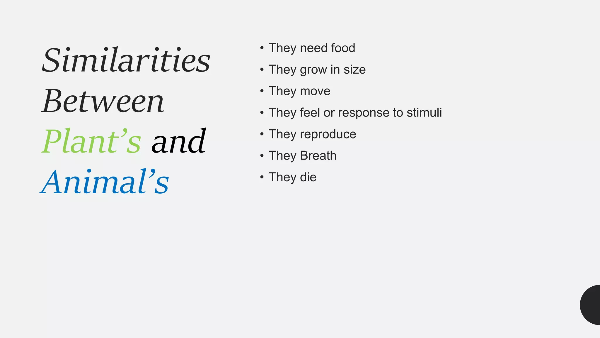 Differences between plant and animals | PPTX