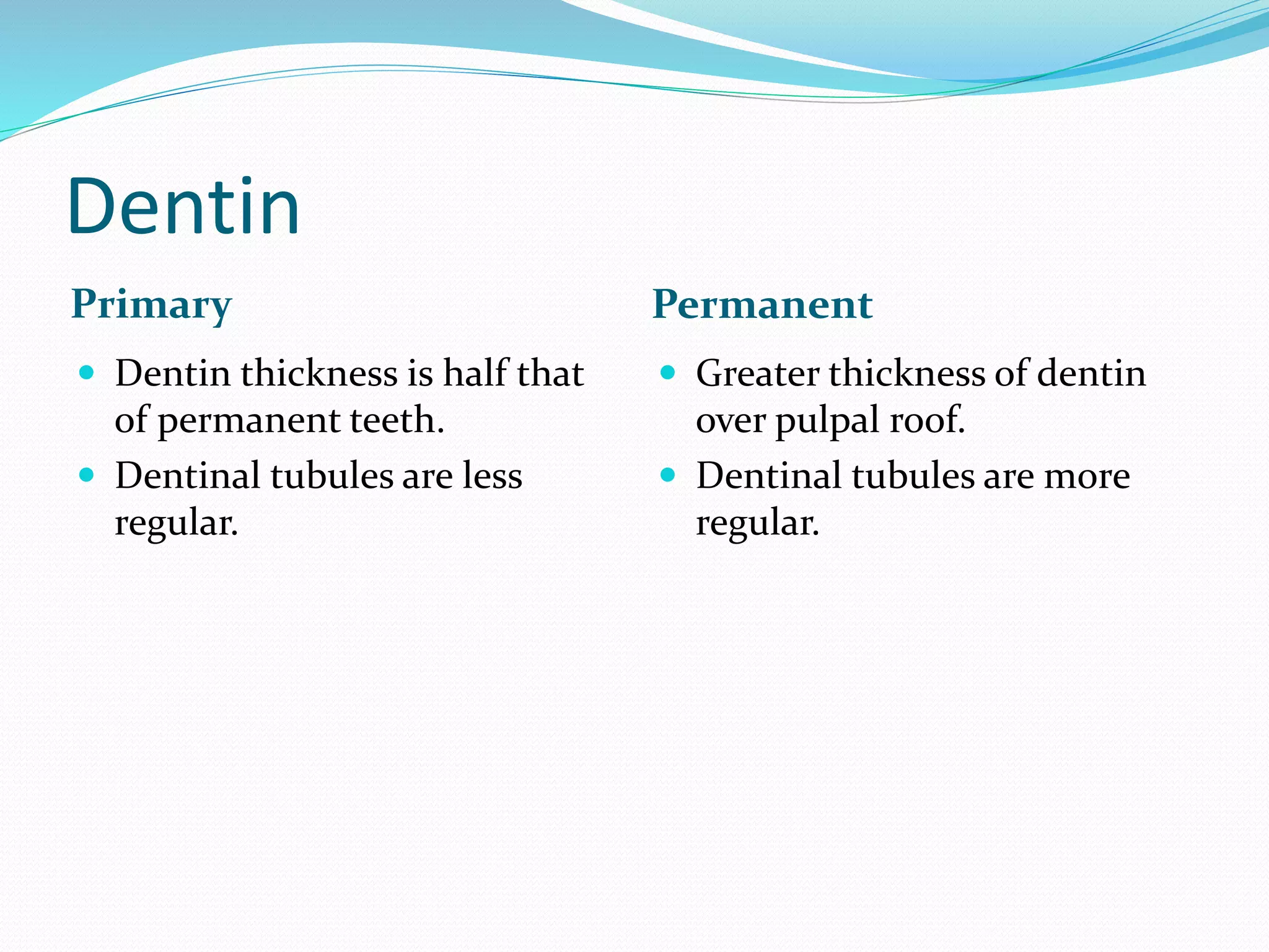 Differences between primary and permanent dentition | PPTX
