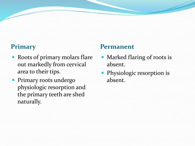 Differences between primary and permanent dentition | PPTX | Dental ...