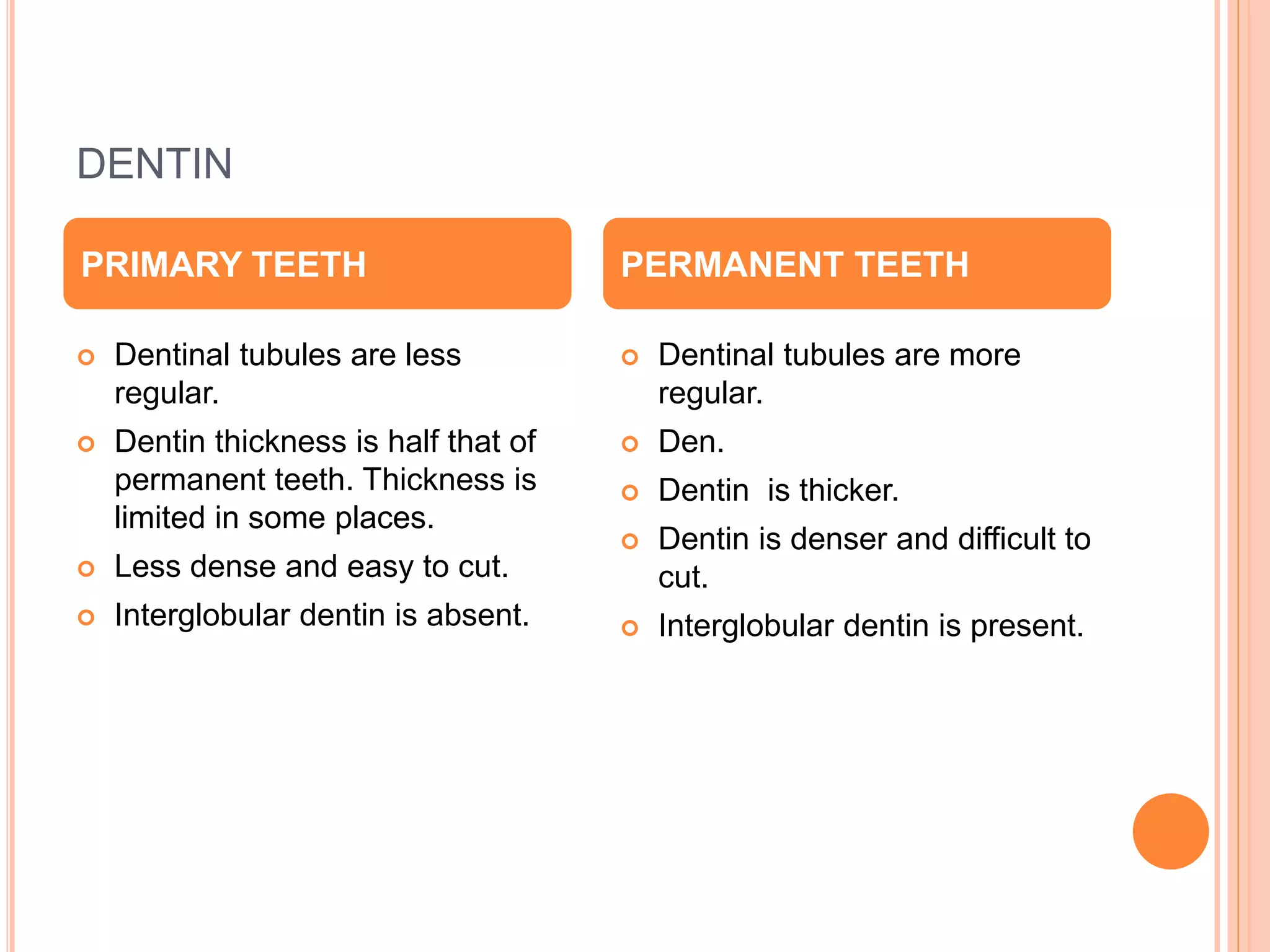 Differences between primary and permanent teeth | PPTX