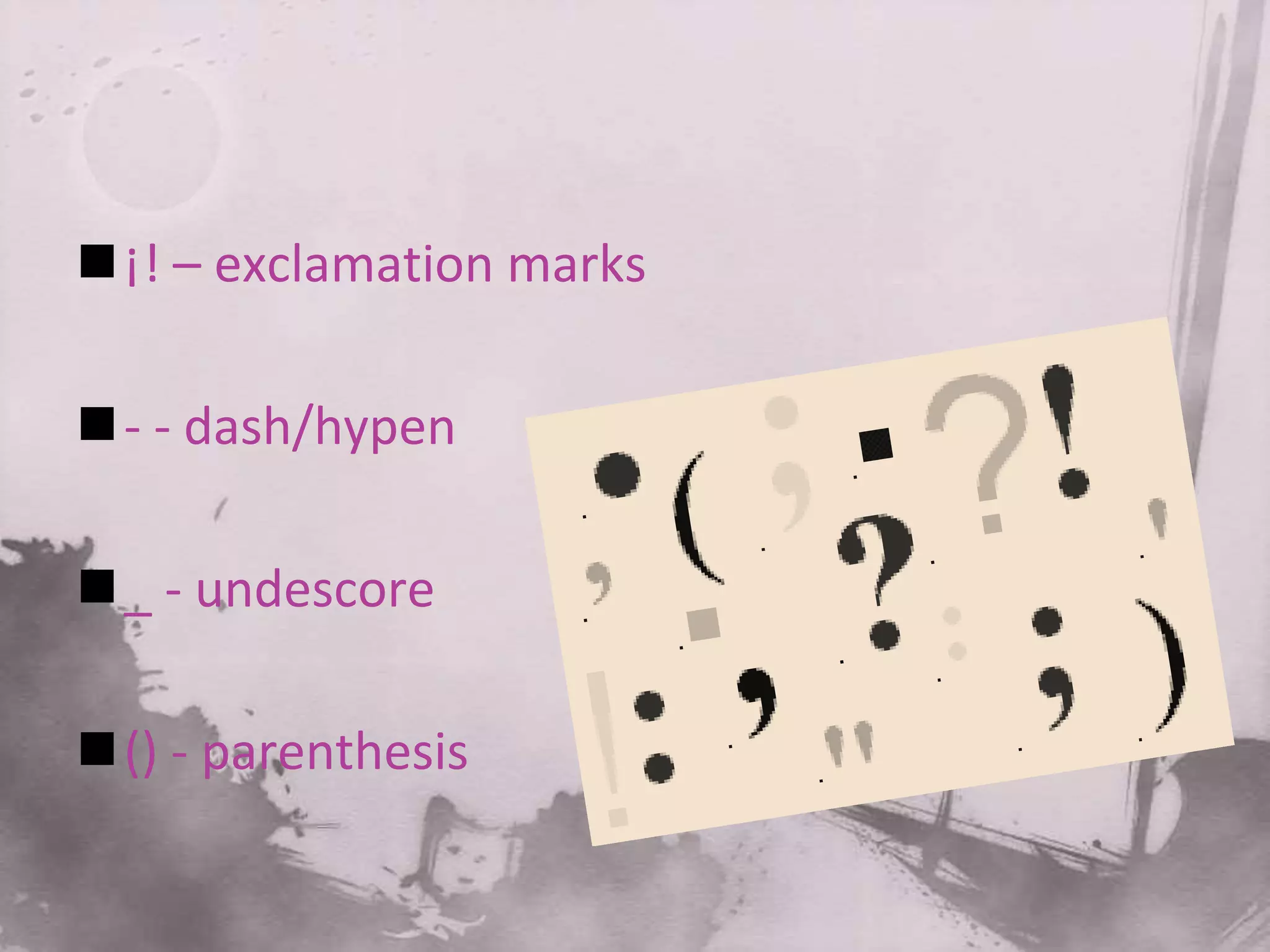 Differences between punctuation marks | PPTX