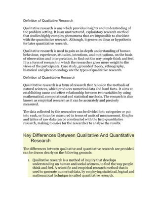 Differences between qualitative | PDF