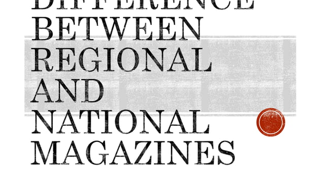 Differences between regional and national | PPTX