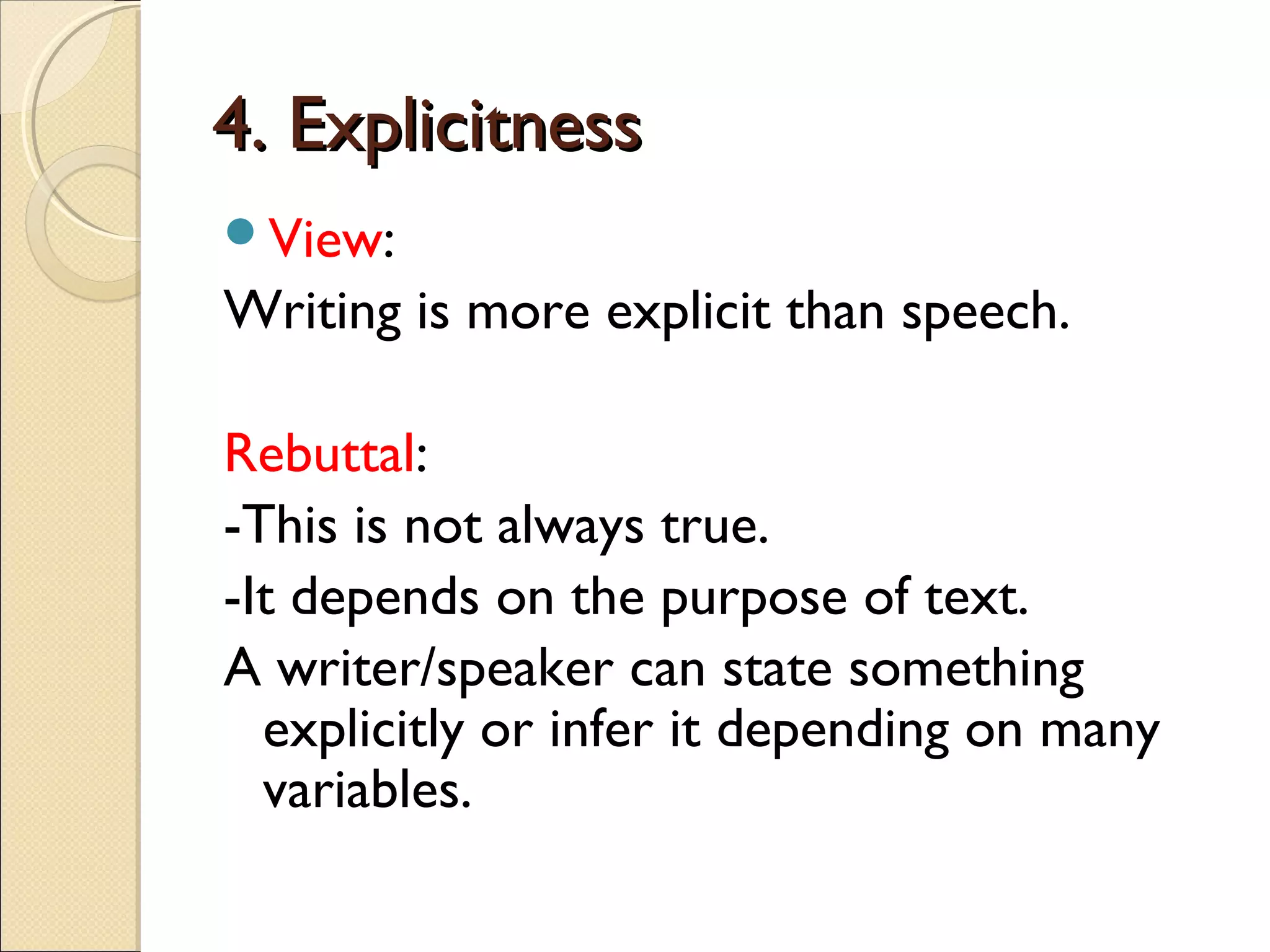 Difference between spoken and written discourse | PPT