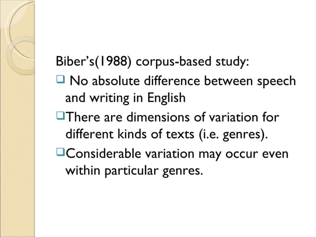 Differences Between Spoken And Written Discourse Ppt
