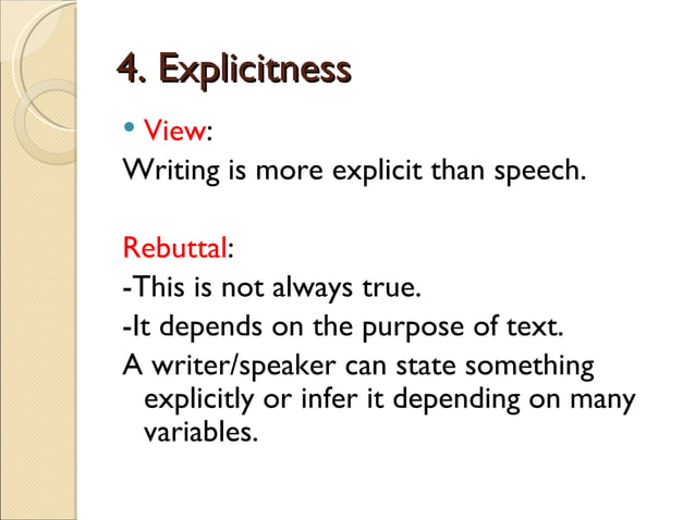 Differences Between Spoken And Written Discourse Ppt