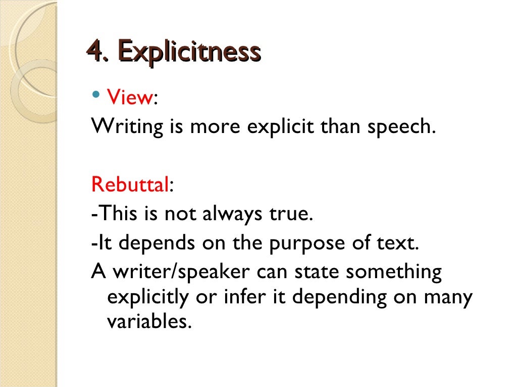 Differences between spoken and written discourse