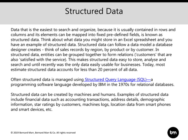 What’s The Difference Between Structured, Semi-Structured And Unstructured Data? | PPTX