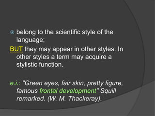 Differences between terms and other words | PPTX