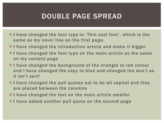 Differences between the first draft and the final | PPTX