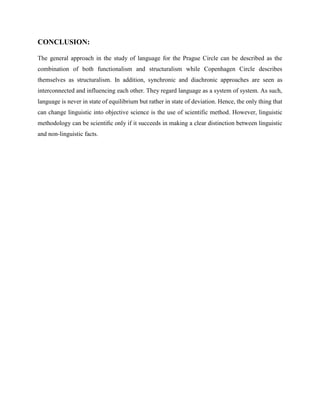 Comparison between the Prague Circle and Copenhagen Circle of ...