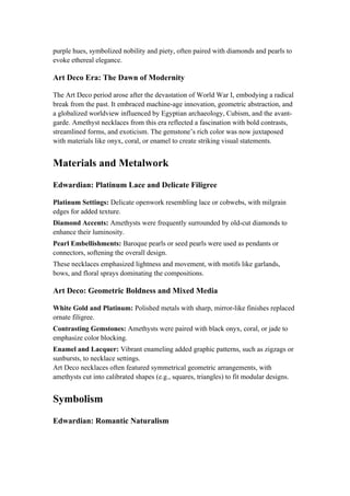 Differences in Amethyst Necklace Designs Edwardian & Art Deco.docx