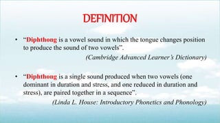 Differences in diphthongs | PPT