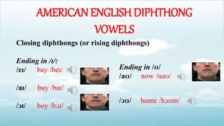 Differences in diphthongs | PPT