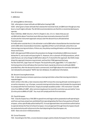 Differences in faa vs icao procedures | DOCX