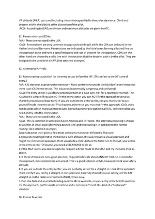 Differences in faa vs icao procedures | DOCX