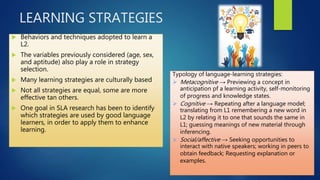 Differences in learners | PPT